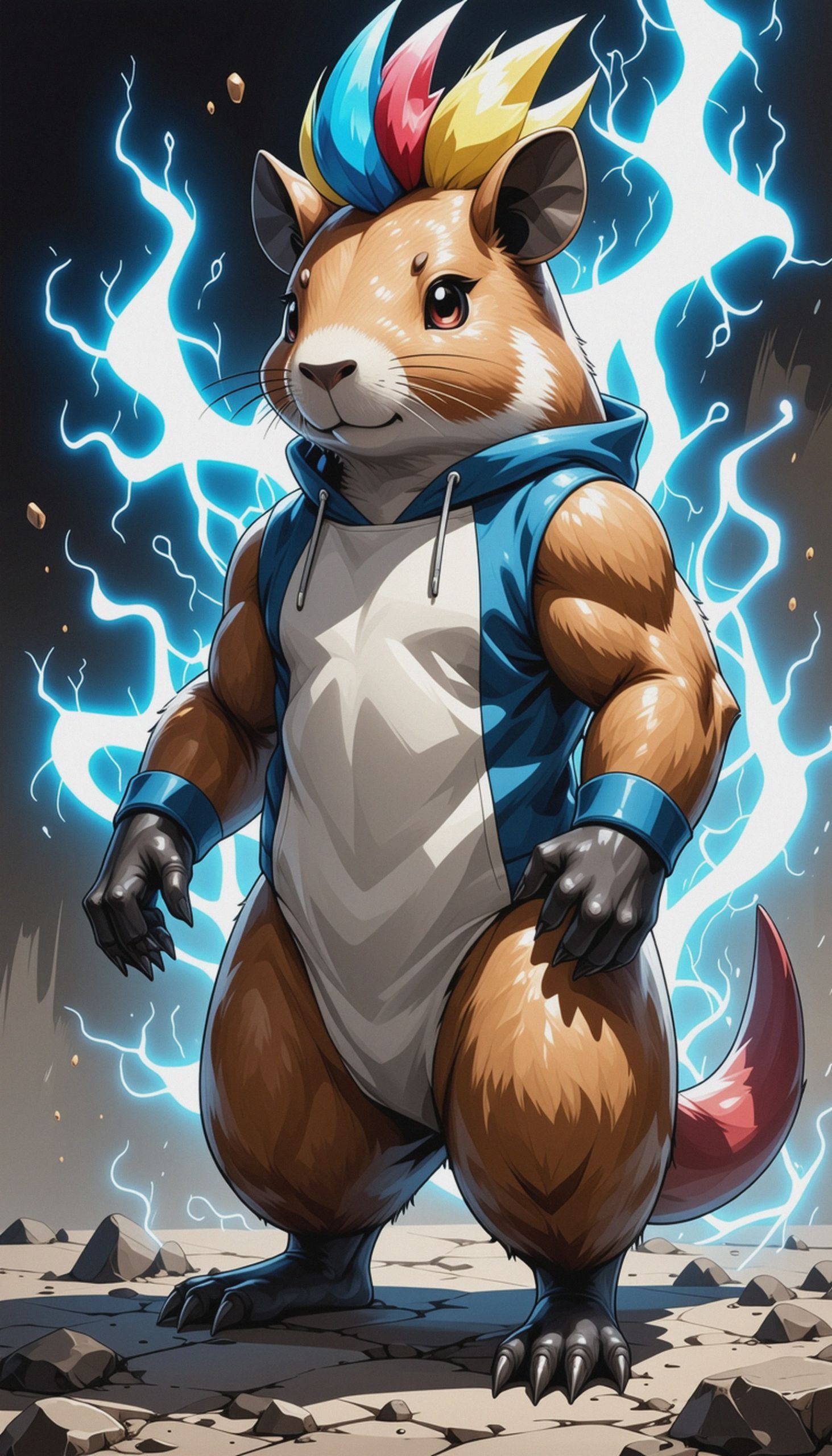 Capybara strange power , with strange color and Claws With pokemon ...