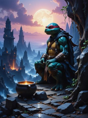 Teenage Mutant Ninja Turtles Donatello 8K 3D Hyper Realistic Hyper ...