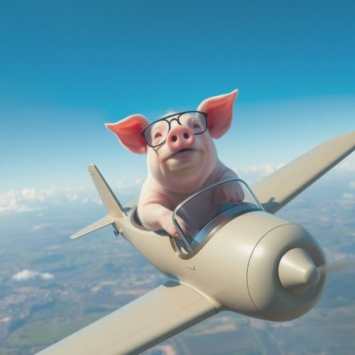 Pig plane – AIFusionArt