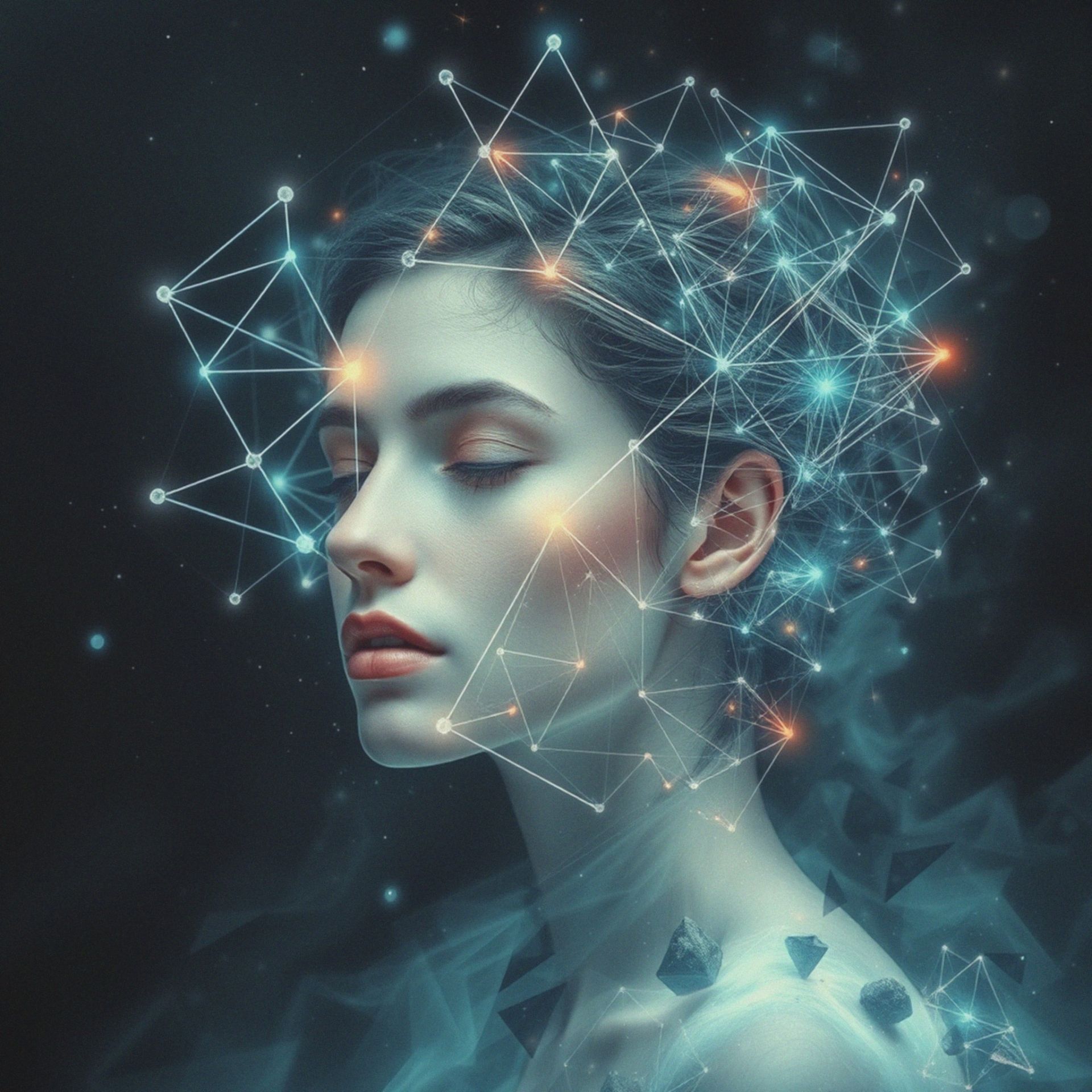 A fantastical scene where abstract algebraic structures take on tangible forms, exploring the ...