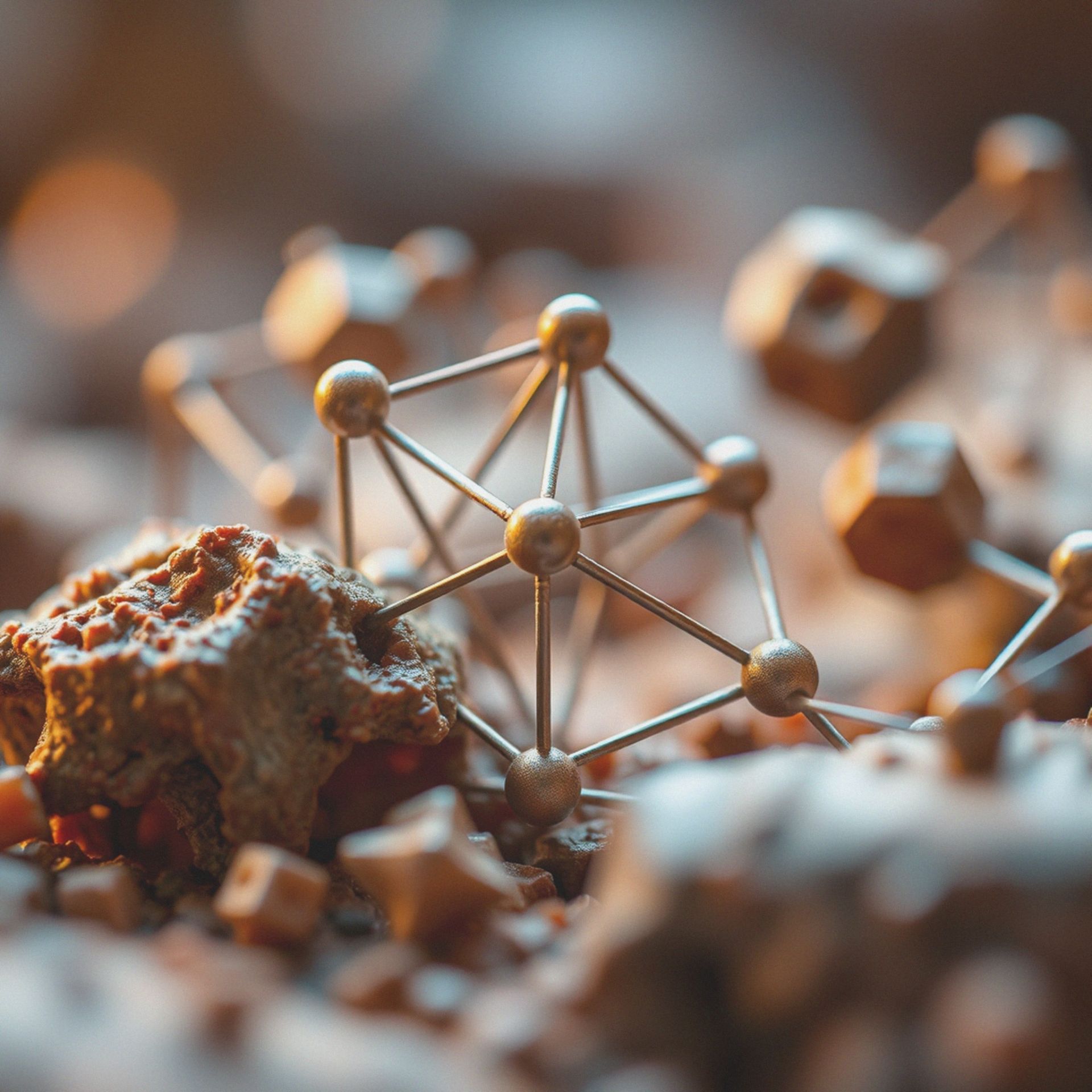 A fantastical scene where abstract algebraic structures take on ...