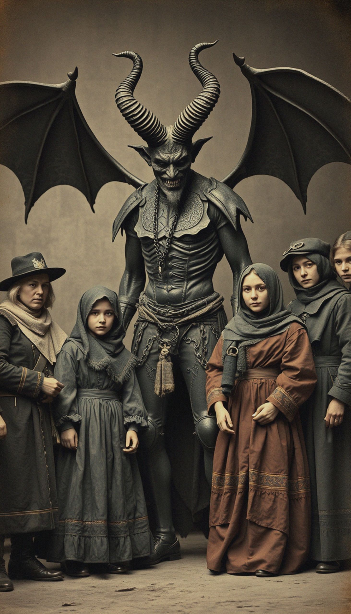 Create me a photo in the style of photographs from the late 17th ...