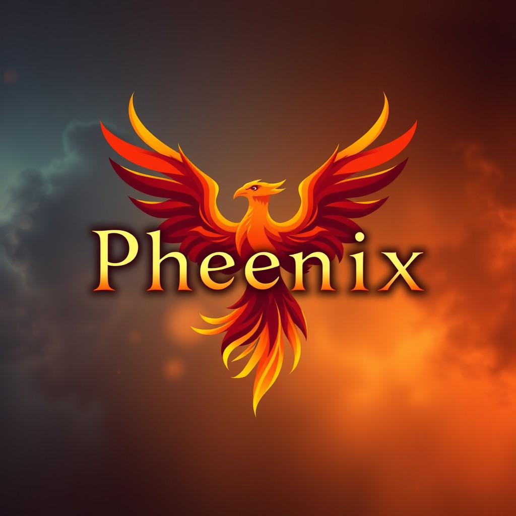 Phoenix logotype – AIFusionArt
