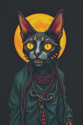 Using Alcohol Ink, create a Cat that looks like Johnny Depp, made of ...