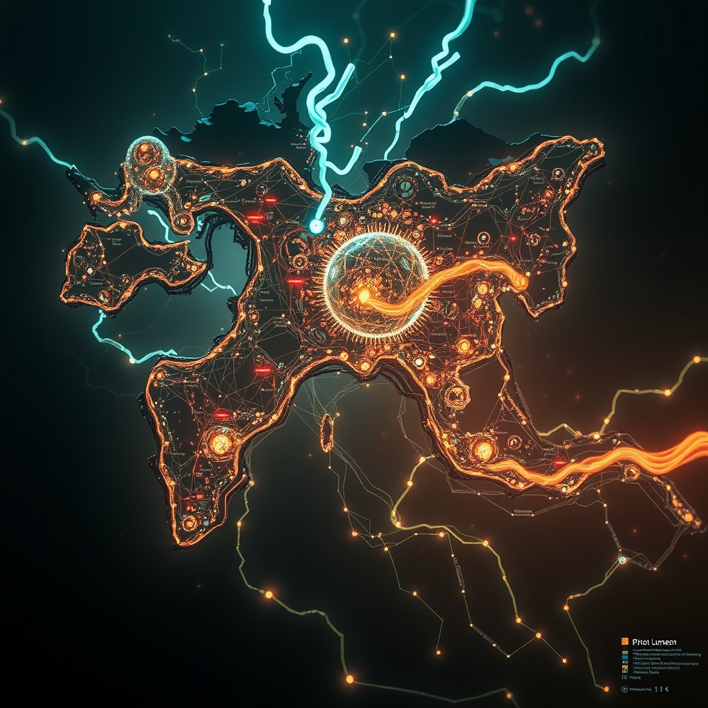 AIFusionArt - Ancient map with burned edges