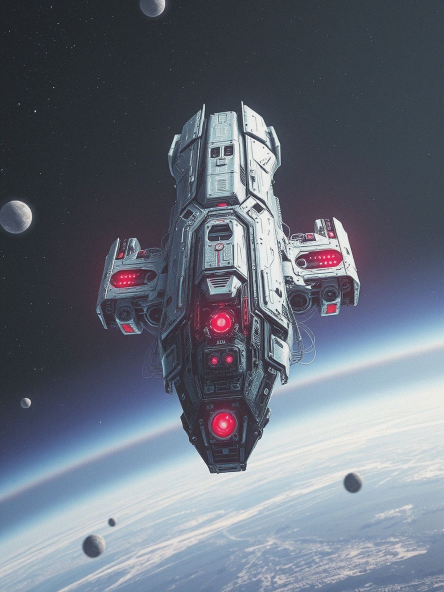 futuristic starship ,hyper realistic, detailed render, extremely ...