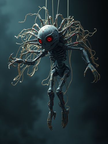 scary puppet on a string, halloween, unreal engine render, 8k – AIFusionArt
