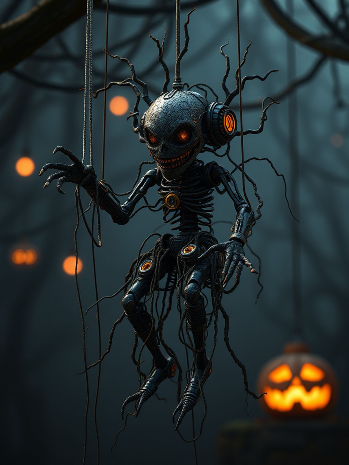 scary puppet on a string, halloween, unreal engine render, 8k – AIFusionArt