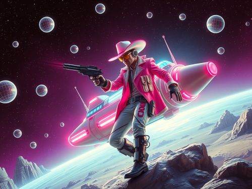 AIFusionArt - hyper realistic, detailed photo of a 1960s bedazzled pink ...