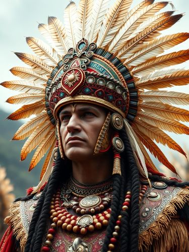 AIFusionArt - Aztec king ancient civilization mesoamerican ruler royal ...