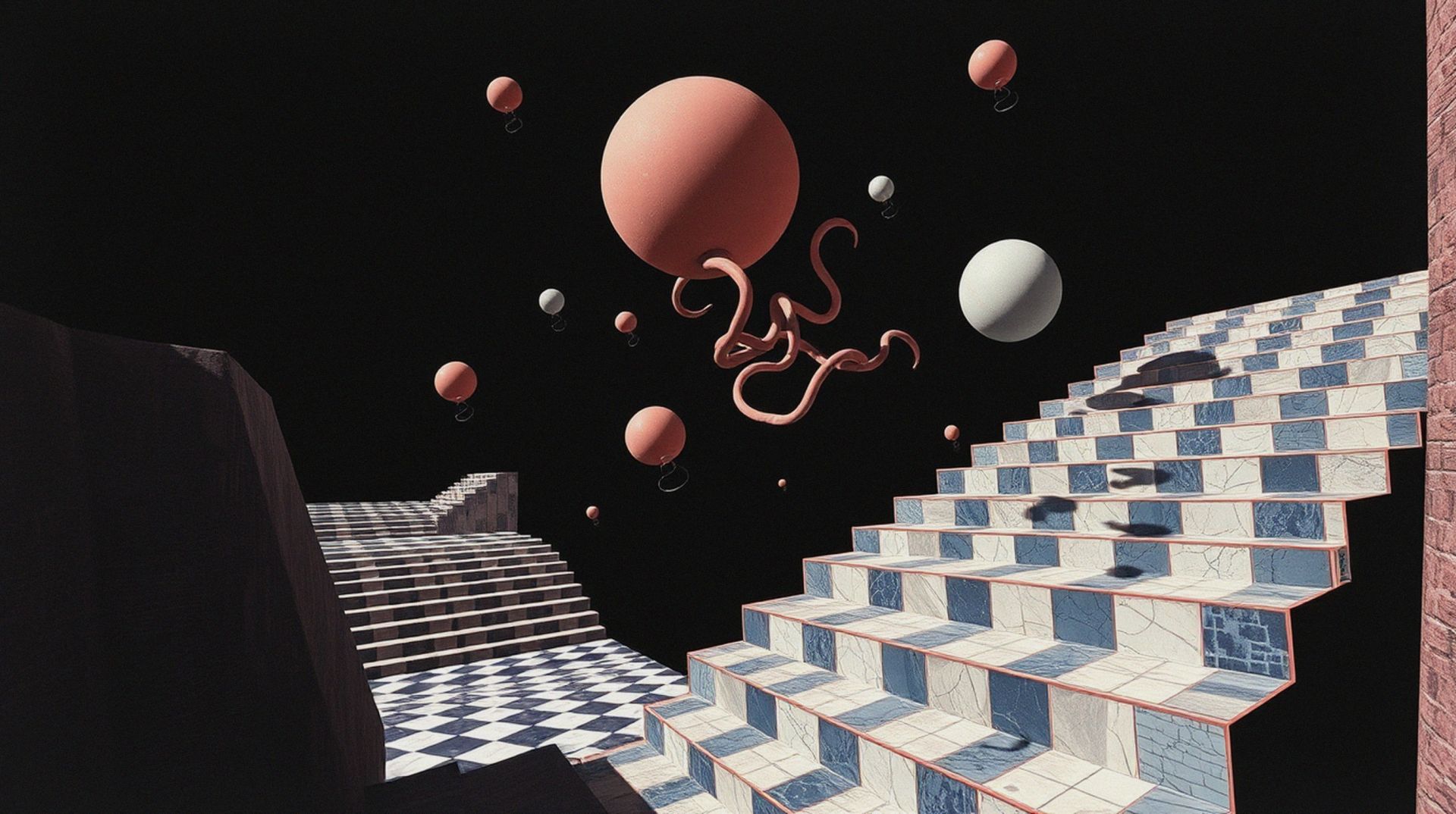 AIFusionArt - a still from a 2025 VR computer graphics game designed in ...