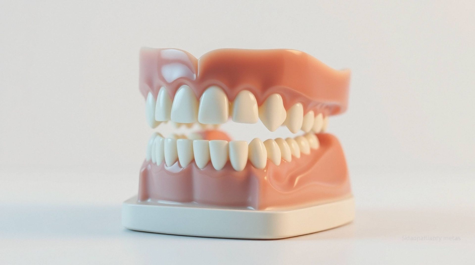 Create a highly detailed and professional image of a dental model used ...