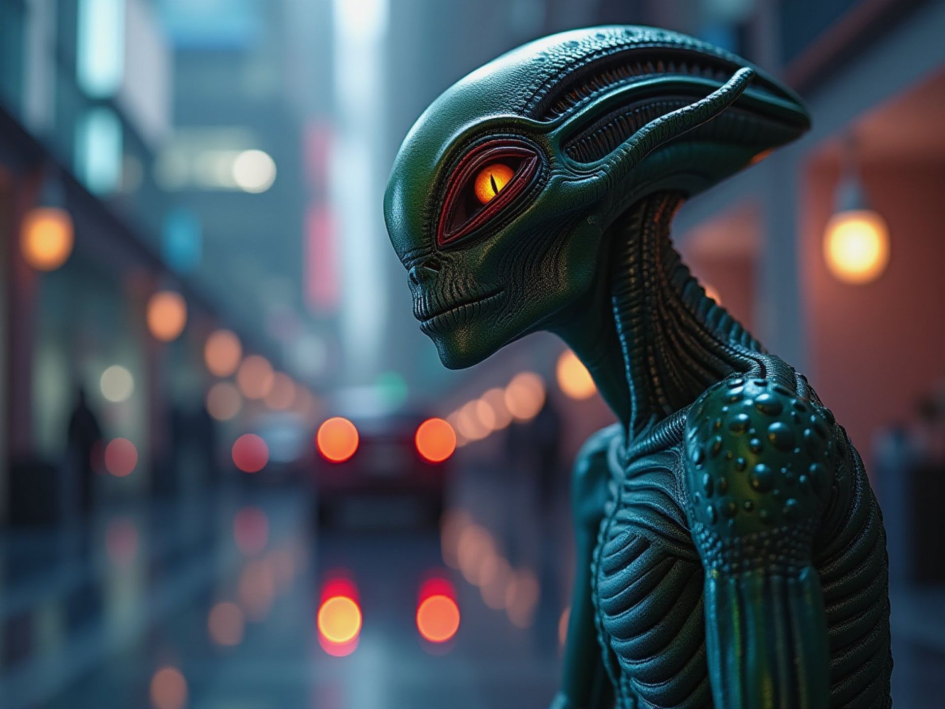 AIFusionArt - alien being with otherworldly features, detailed textures ...